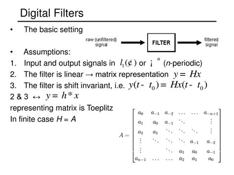 Ppt Basics Of Digital Filters And Sub Band Coding Powerpoint