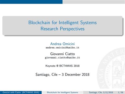 Blockchain For Intelligent Systems Research Perspectives Ppt