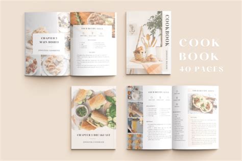 Cookbook Recipe Template Graphic By SHOPRSHOP Creative Fabrica