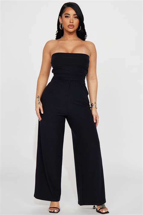 Bali Sunset Jumpsuit Black Fashion Nova
