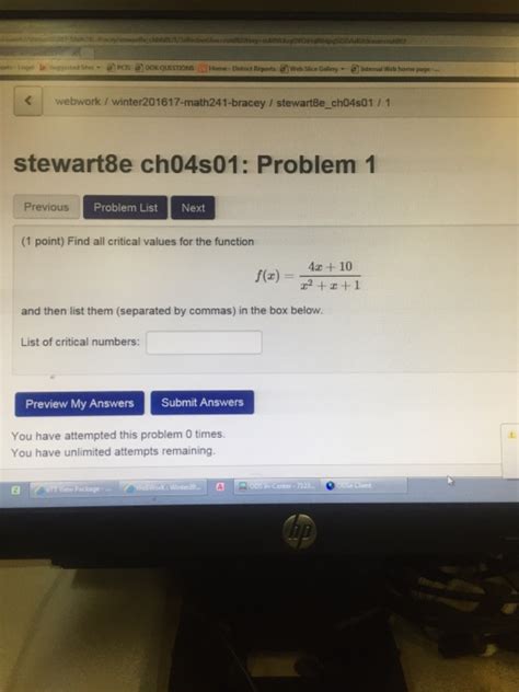Solved Find All Critical Values For The Function F X X Chegg