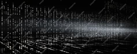 Premium Photo Silver Binary Code On Dark Creating An Atmosphere Of Data Technology And Cyber