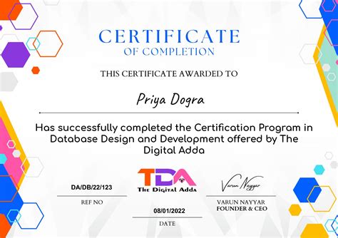 Database Design And Development Quiz Free Certificate Multiple Choice Questions And Answers