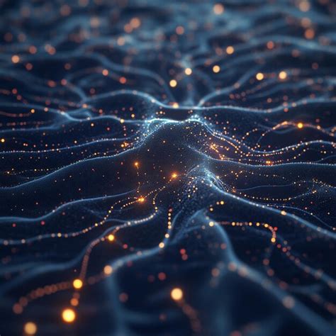 A Concept Of Ai And Human Brain Integration Showing Digital Synapses