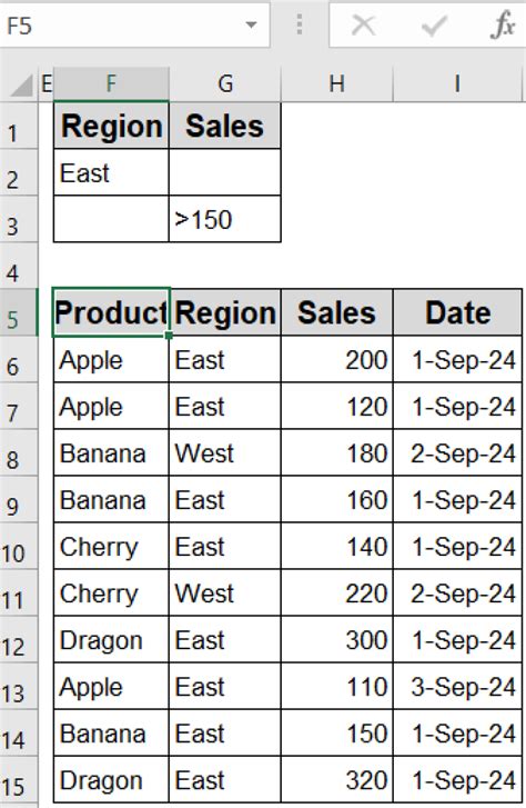 How To Use Advanced Filter With Multiple Criteria In Excel Excel Insider