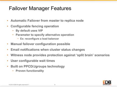 Introducing Edb Failover Manager Ppt