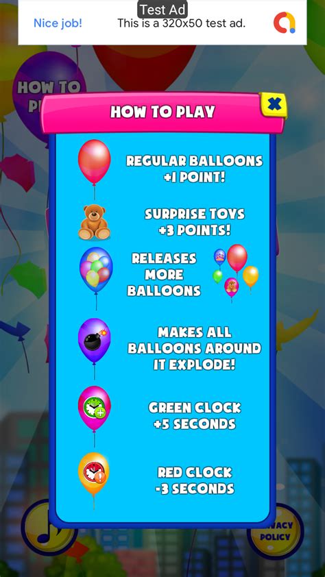 Balloon Pop Unity Source Code Admob Source Code Sellanycode