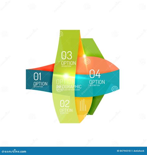 Vector Geometric Abstract Background Template For Infographics Stock Vector Illustration Of