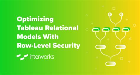 optimizing tableau relational models with row level security interworks
