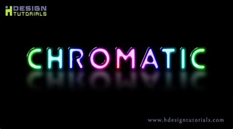 Chromatic Text Effect In Photoshop
