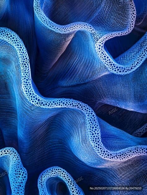 Ai创作图流动纹理背景图壁纸 纯净唯美弯曲 炫彩波浪蓝色渐变纹理 弯曲意境线条 线条纹理抽象唯美梦幻 蓝色波纹唯美线条 3d立体起伏波浪 弯曲线肌理 弯曲线条质感纹理 动感波浪布料 水波纹现代