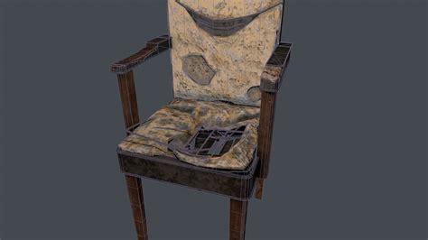 버려진 된 오래된 의자 01 3d 모델 5 Fbx Obj Free3d