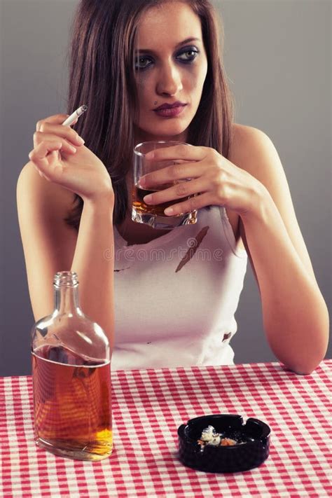 Girl Drinking Liquor