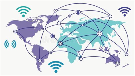 Global Network Connection Worldwide Communication Digital Technology Internet Vector Design