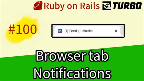 Ruby On Rails 100 Browser Tab Title Notifications Youtube