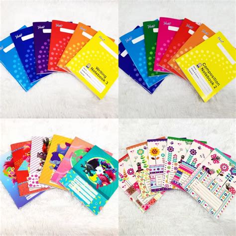 Writing And Composition Notebook 80 Leaves Plain And Printed Design