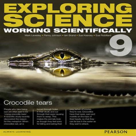 Sue Robilliard Exploring Science Working Scientifically Year 9 Exploring Science 4 Book