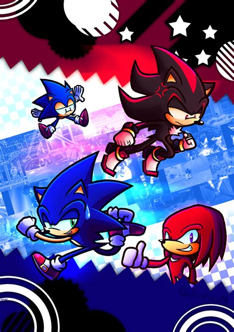 Sonic X Shadow Generations And Knuckles By Jashuon On Newgrounds