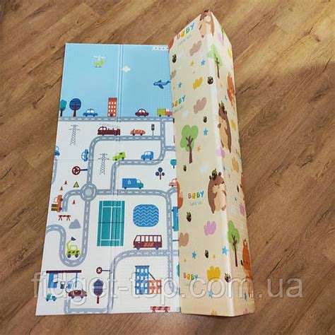 Купить Детский складной, игровой коврик Бебипол ( Babypol ) 180х200х1см ...