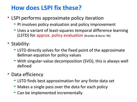 PPT Batch RL Via Least Squares Policy Iteration PowerPoint Presentation ID 4222062