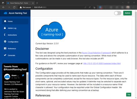 Deploying Azure Naming Tool On A Docker Container Cloudcoffeech