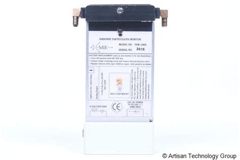 Mie Pdr 1000 Personal Dataram Aerosol Passive Sampling Data Logger Artisantg™ Mie Pdr 1000 Personal Dataram Aerosol Passive Sampling Data Logger Artisantg™