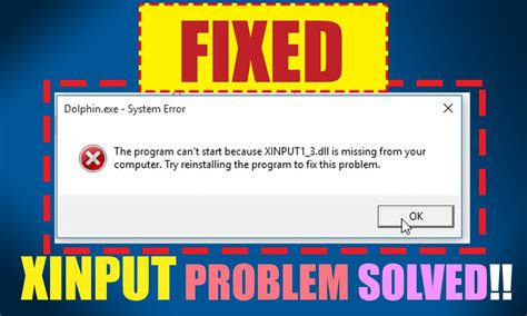 How To Fix The Program Cant Start Because Xinput13dll Is Missing In Windows 7 8 81 And 10