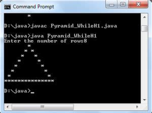 Hollow Pyramid Pattern In Java Using Nested While Codeforcoding