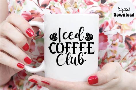 Iced Coffee Club Svg Coffee Svg Graphic By Svg Design Hub · Creative