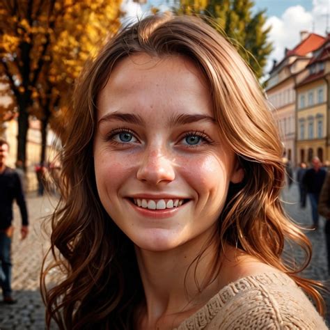 Premium Photo Czech Woman From Czech Republic Typical National Citizen