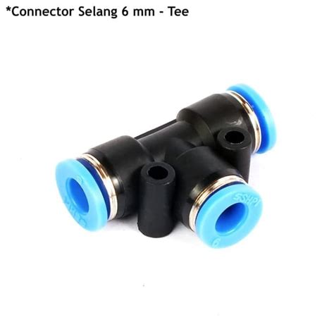 Jual Sambungan Selang Fertigasi Hidroponik Tee 6mm Shopee Indonesia