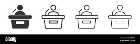 Speaker Icons Collection In Two Different Styles And Different Stroke