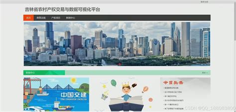 java132 springboot吉林省农村产权交易与数据可视化平台 csdn博客