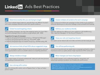Linkedin Ads Best Practices 2014 PPT