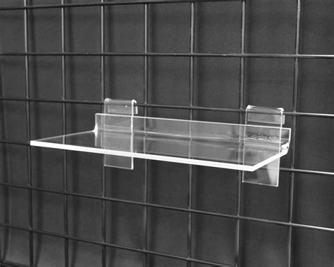Acrylic Gridwall Shelf 12w X 6d Detroit Store Fixture Co Custom Made Slatwall And