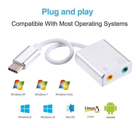 USB Type C Sound Card Type C External Sound Card Adapter Ido Lk