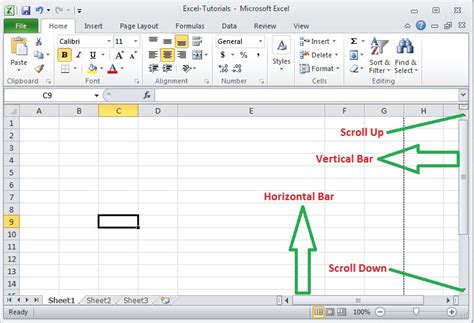 Moving Across The Worksheet In Excel W3babes