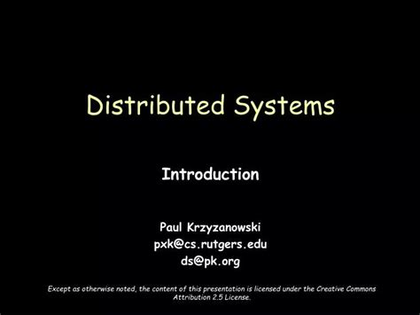 PPT Distributed Systems PowerPoint Presentation Free Download ID