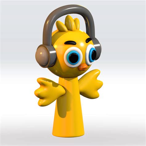 📁 Pulcino Pio Sprunki Oc Stl Datei 3d Modell 3mf Multicolor Fanart・ Stl