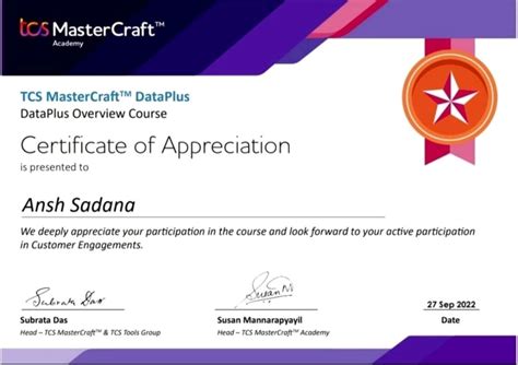 Ansh Sadana On Linkedin Dataplusoverview Certificate Certificateofappreciation Dataplus