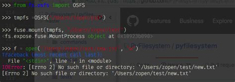 mounted fs could not create new file on mac · issue 278 · pyfilesystem pyfilesystem · github