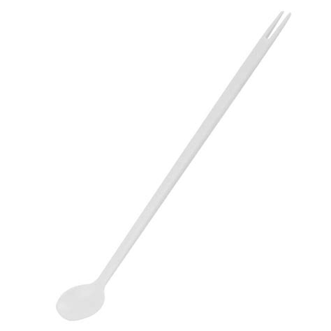 2 In 1ด้ามยาวกาแฟนมกวนช้อนสองหัวส้อมช้อนครัวเรือนชิมช้อน Love In House Thaipick