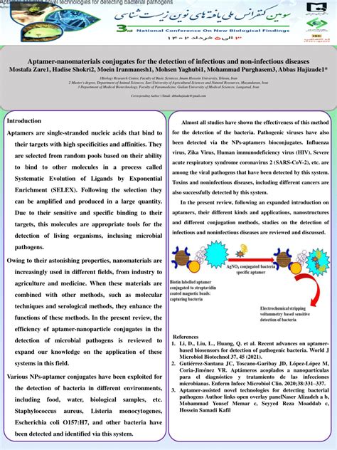 Pdf Aptamer Nanomaterials Conjugates For The Detection Of Infectious And Non Infectious Diseases
