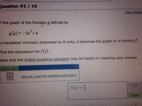 Solved If The Graph Of The Function G Defined By Gx 3x2