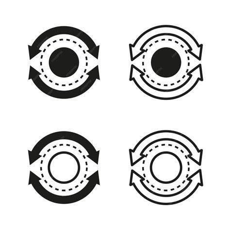 Premium Vector Data Processing Cycle Icons Information Flow Diagrams
