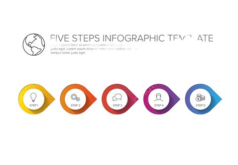 Progress Steps Template Label Option Abstract Vector Template Download