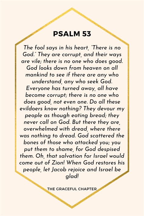 Reflection Psalm 53 Gods Time Of Redemption The Graceful Chapter