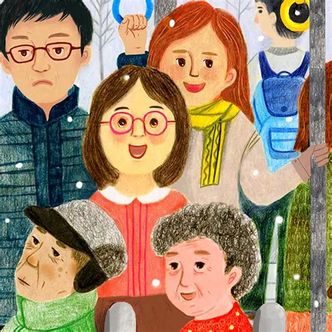 버스 안의 사람들 By 하늘풀꽃 Hanelpulkkot 포트폴리오 노트폴리오