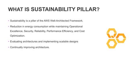 Sustainability Pillar For Aws Well Architected Framework Ppt