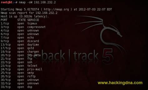 Hacking Command Nmap Scanning On Backtrack 5
